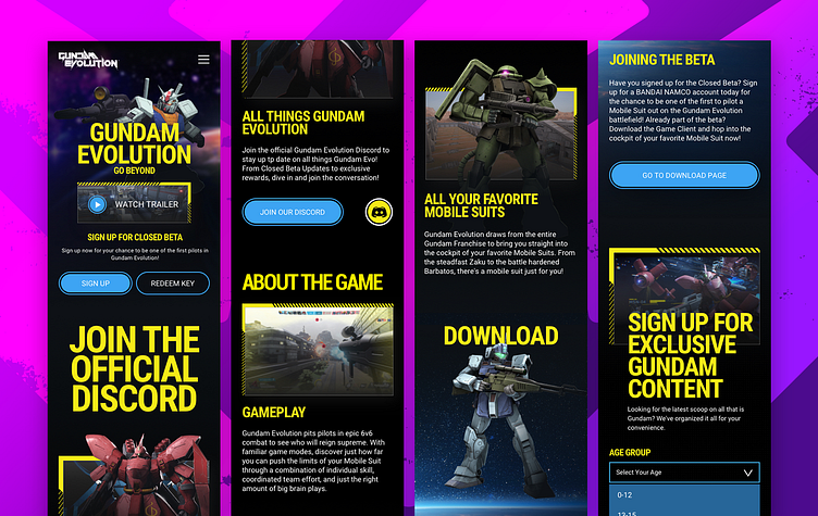 Gundam Evolution - Bandai Namco by Daniel Fusniak 🎮 on Dribbble