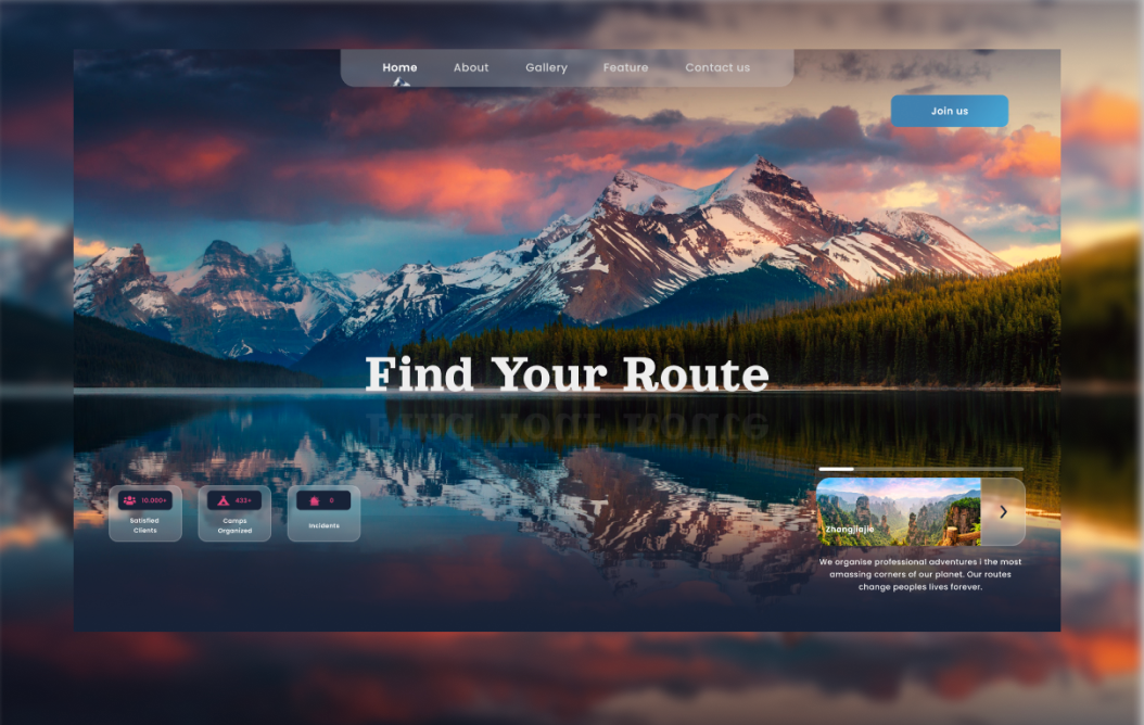 Website for Hiking and Camping 🏕️ by UI/UX Design | Ana on Dribbble