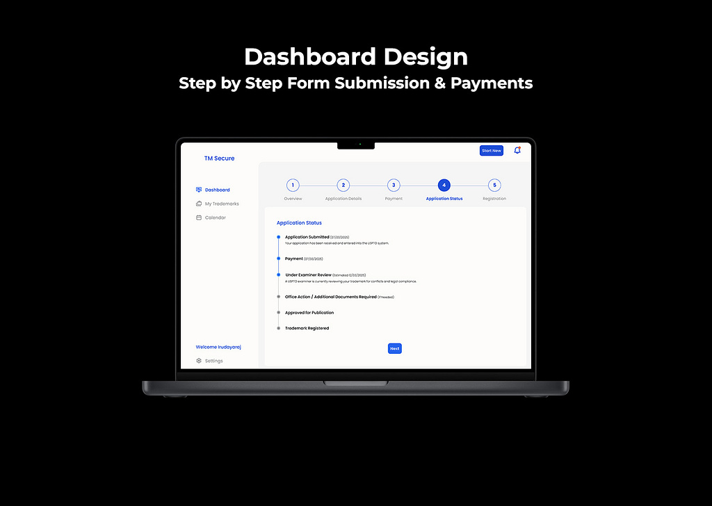 Dashboard Design | Step by Step Form/Application | Payment by ...