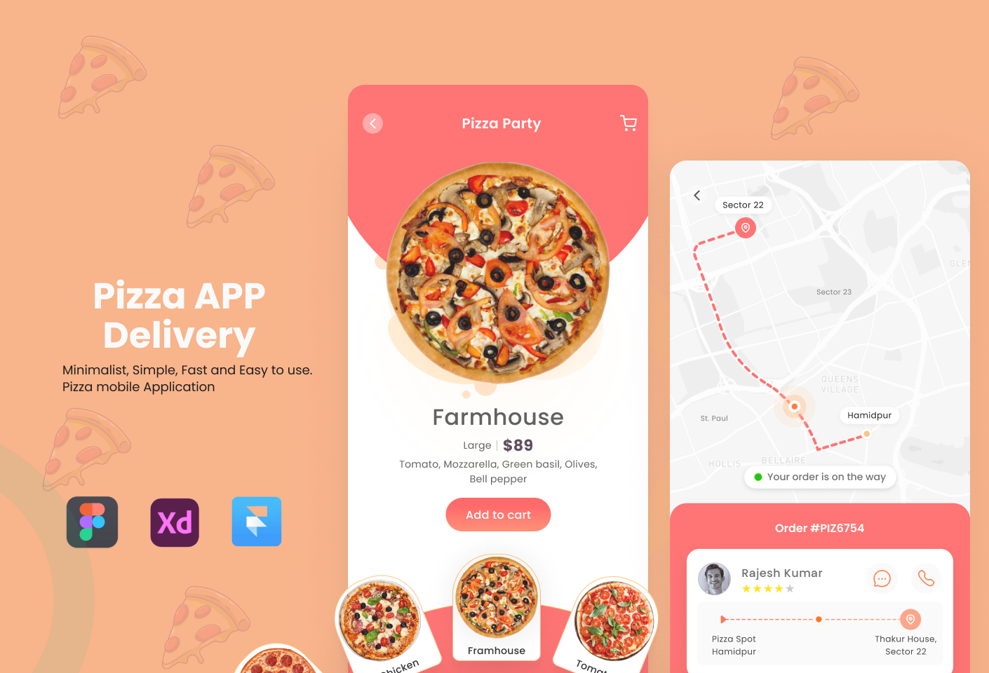 🍕 Pizza Delivery App – UI/UX Design by Kyodai on Dribbble