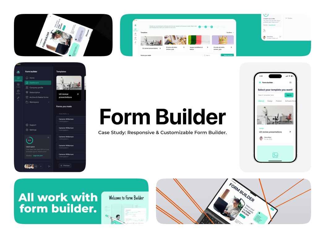 FORM BUILDER Case Study⚡️📋 by Shabnam on Dribbble