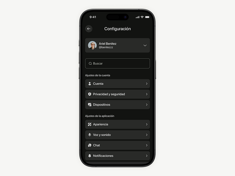 Account Settings — Mobile by Ana Laura Almirón on Dribbble