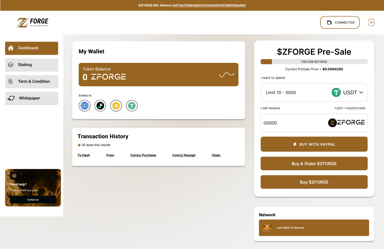 ZForge: Mythical P2E Metaverse { ICO + Stacking } + Dashboard by Usama Ashraf on Dribbble