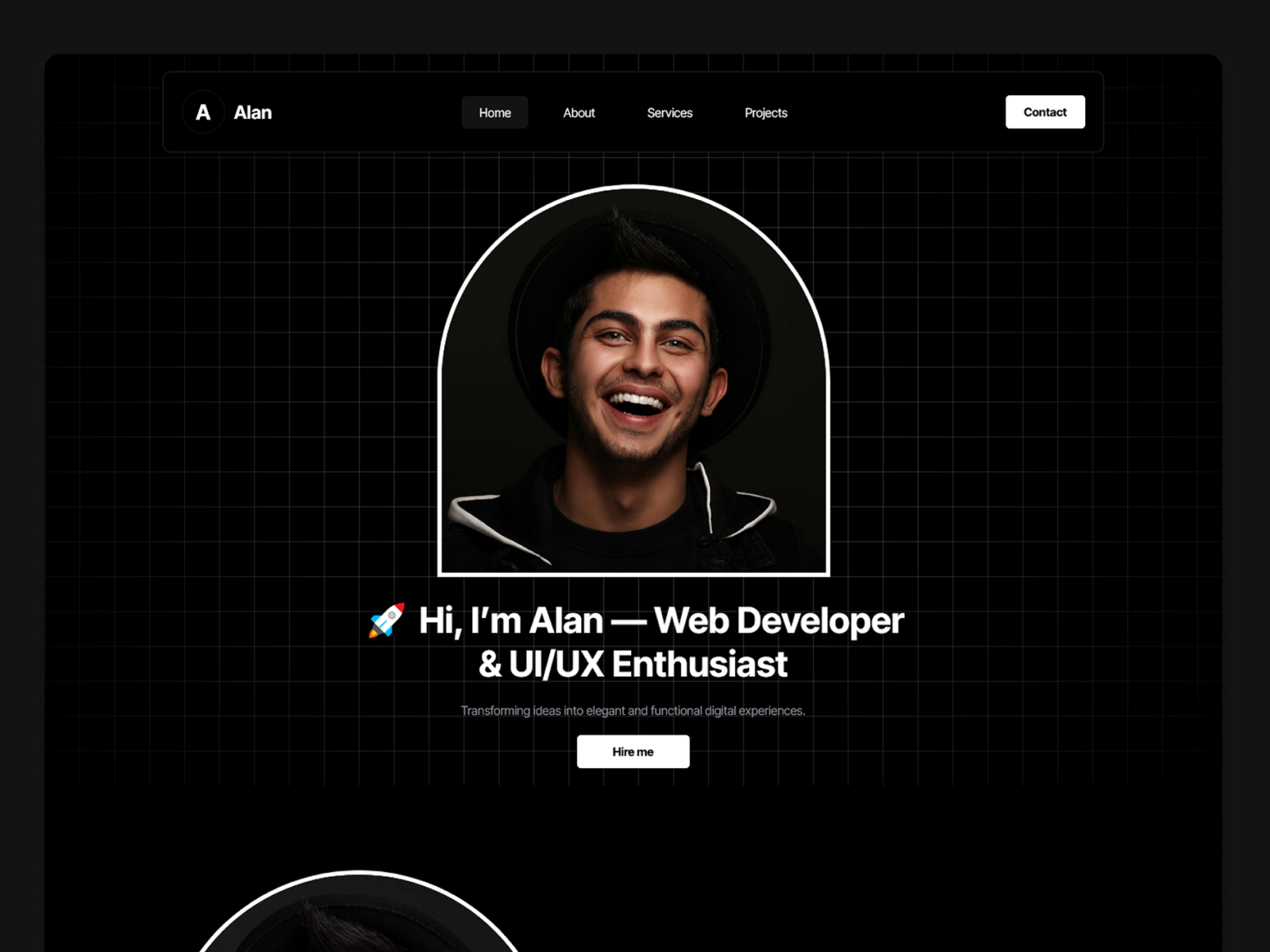 Personal Portfolio Template Html Css Javascript By Arish N On Dribbble