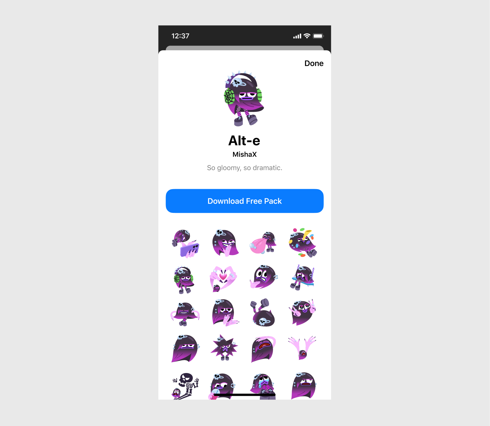 Emo for Facebook/Messenger by MishaX on Dribbble