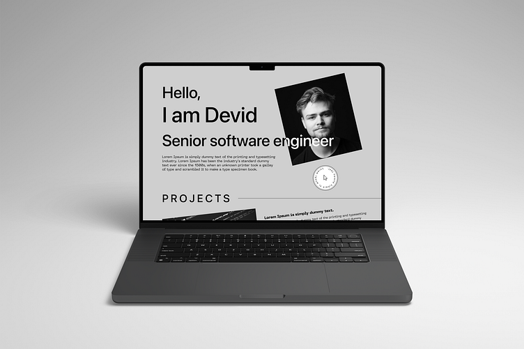 Portfolio Website Header by Kazi Mirajul Islam on Dribbble