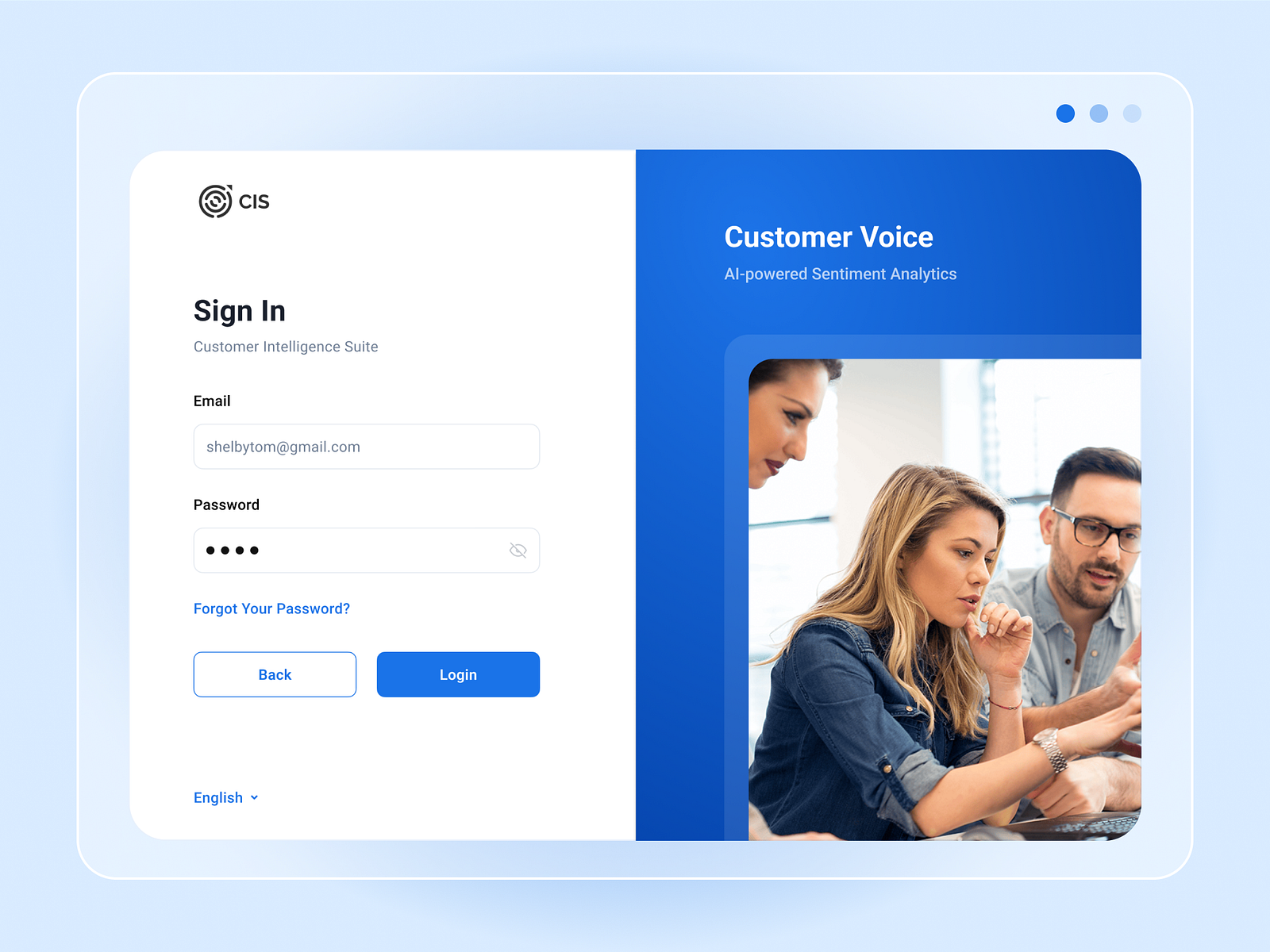 CIS - Sign In Page by Valeria Kovalikova on Dribbble
