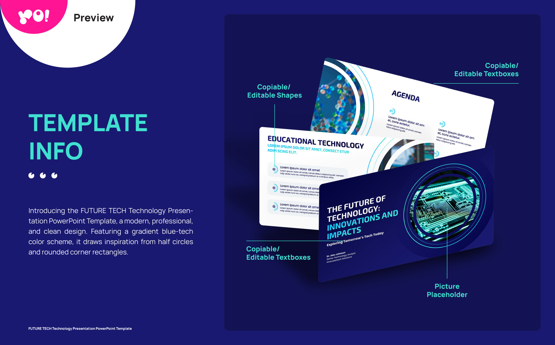 Future Tech Technology Presentation Powerpoint Template By Yo Slide On