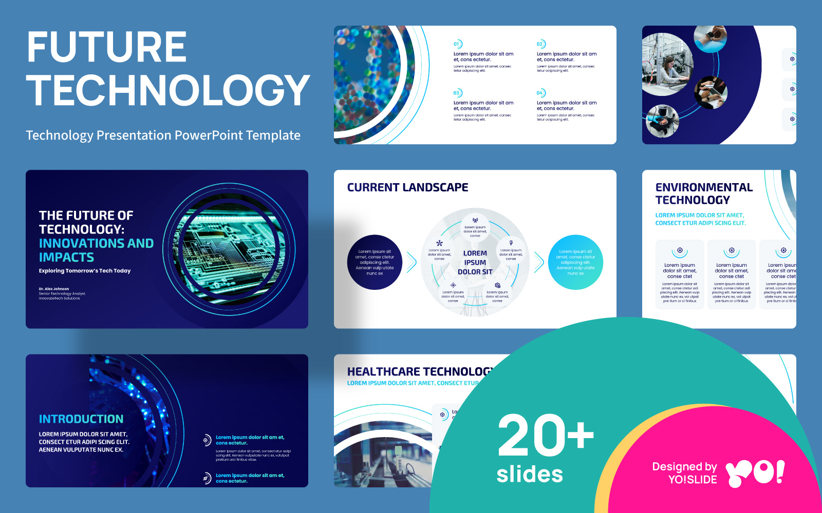 Future Tech Technology Presentation Powerpoint Template By Yo Slide On