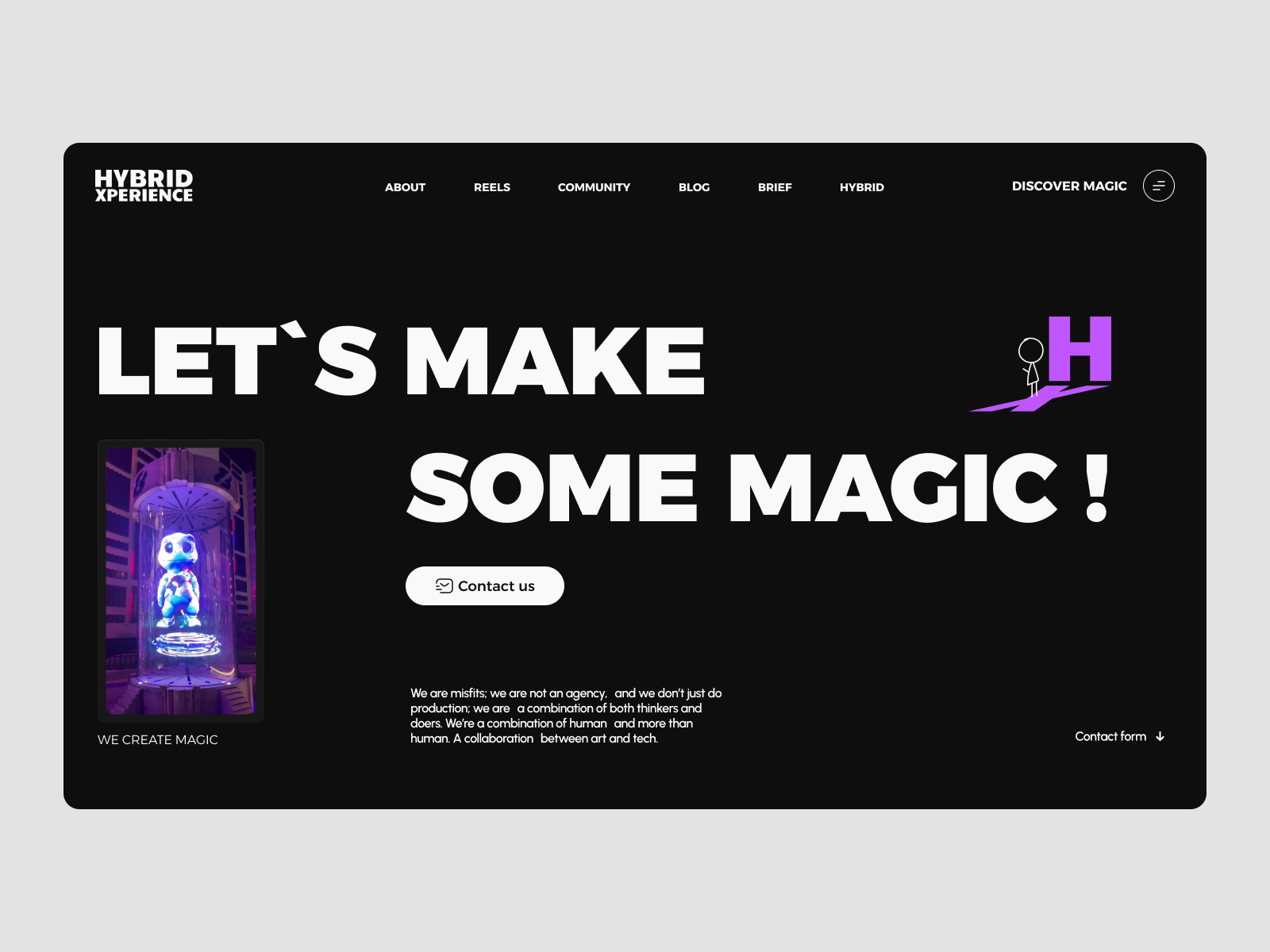 Hybrid Xperience Website Design by Mirhayot for Eloqwnt on Dribbble