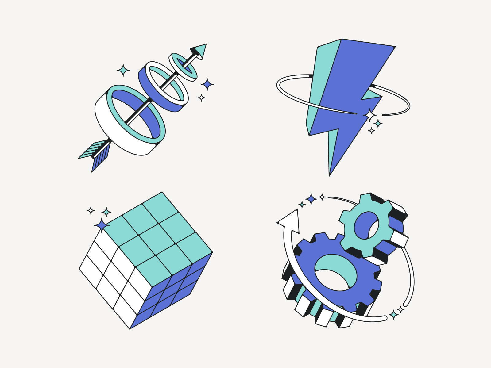 Illustrative Icons | Data Transformation by Matthew Gietzel on Dribbble
