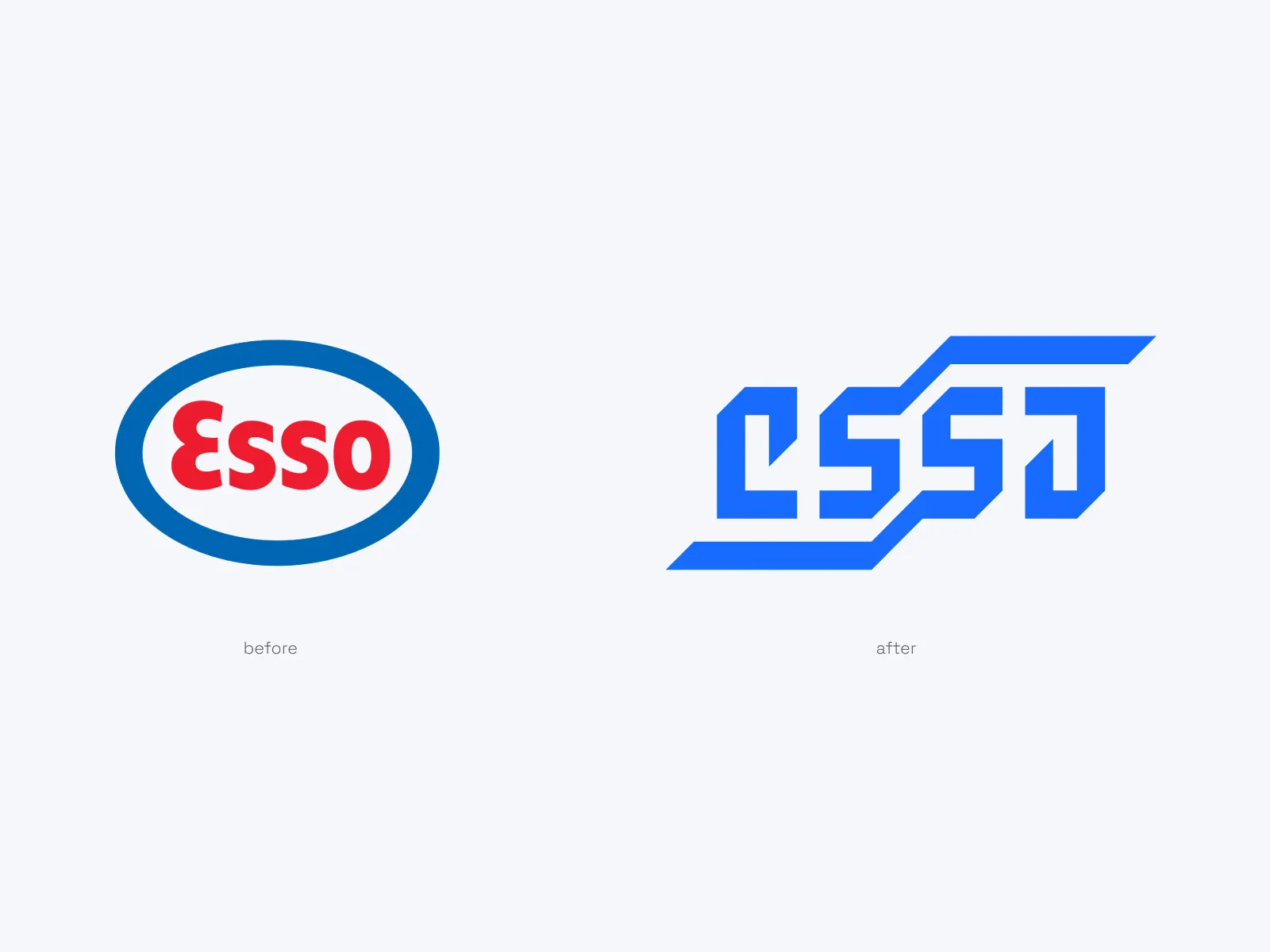 Ambigram / ESSO ExxonMobil - Logo Redesign by Marin Gorea on Dribbble