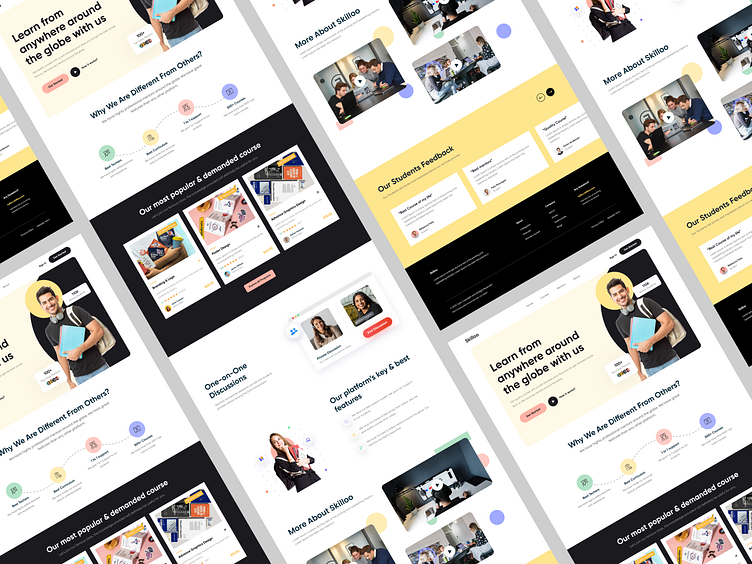 E-Learning Website by Jawadd on Dribbble