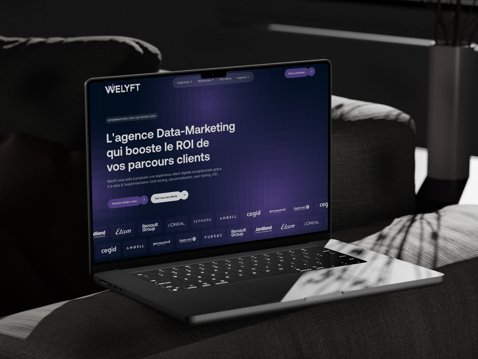 Data-Marketing Agency by Claire Pinot on Dribbble