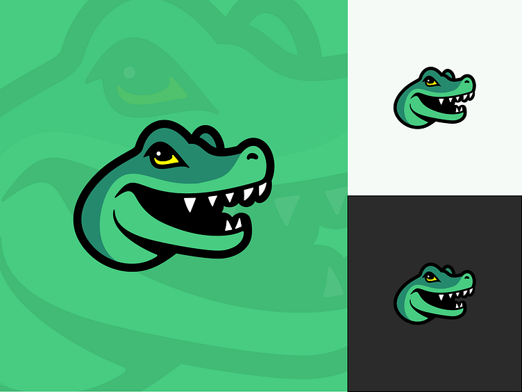 Gator Mascot Logo by Anthony Gribben on Dribbble