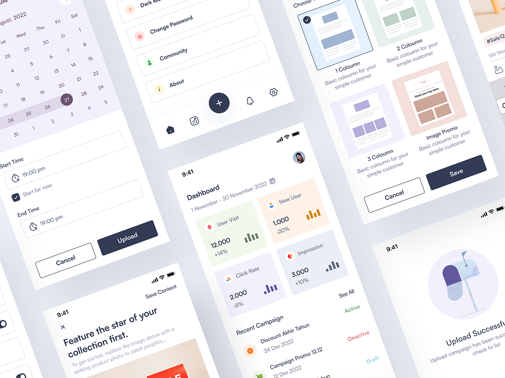 Campaign App Exploration by Paperpillar on Dribbble