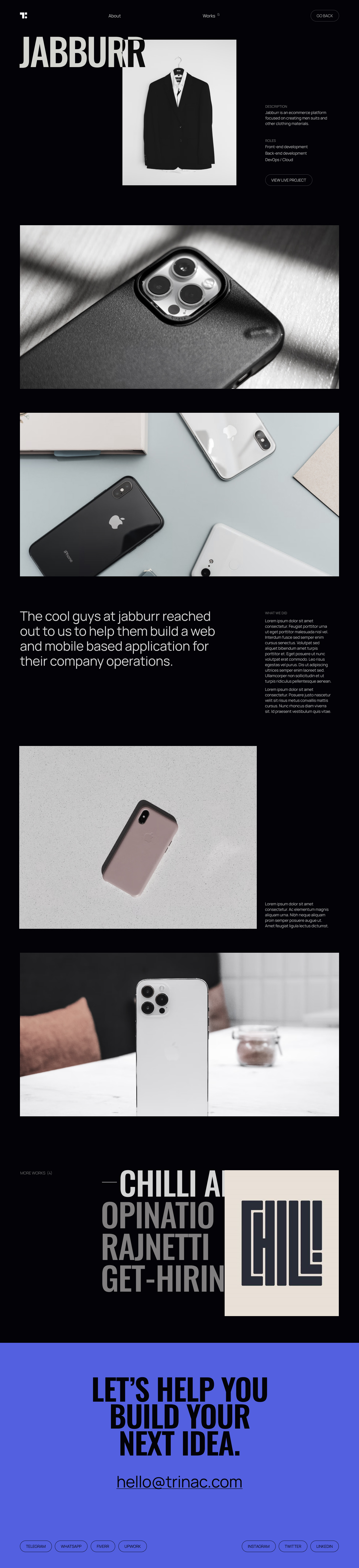 Trinac web design by Adeniji Victor on Dribbble