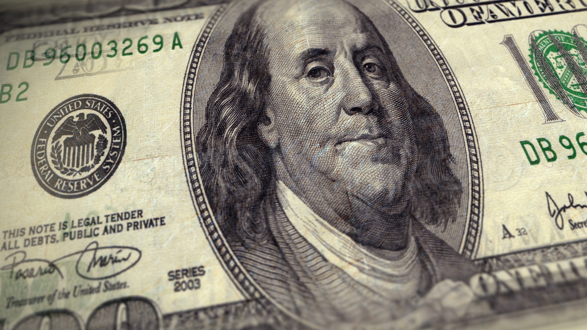 Detailed Macro Slide of USD Banknotes - Seamless Loop Animation by ...