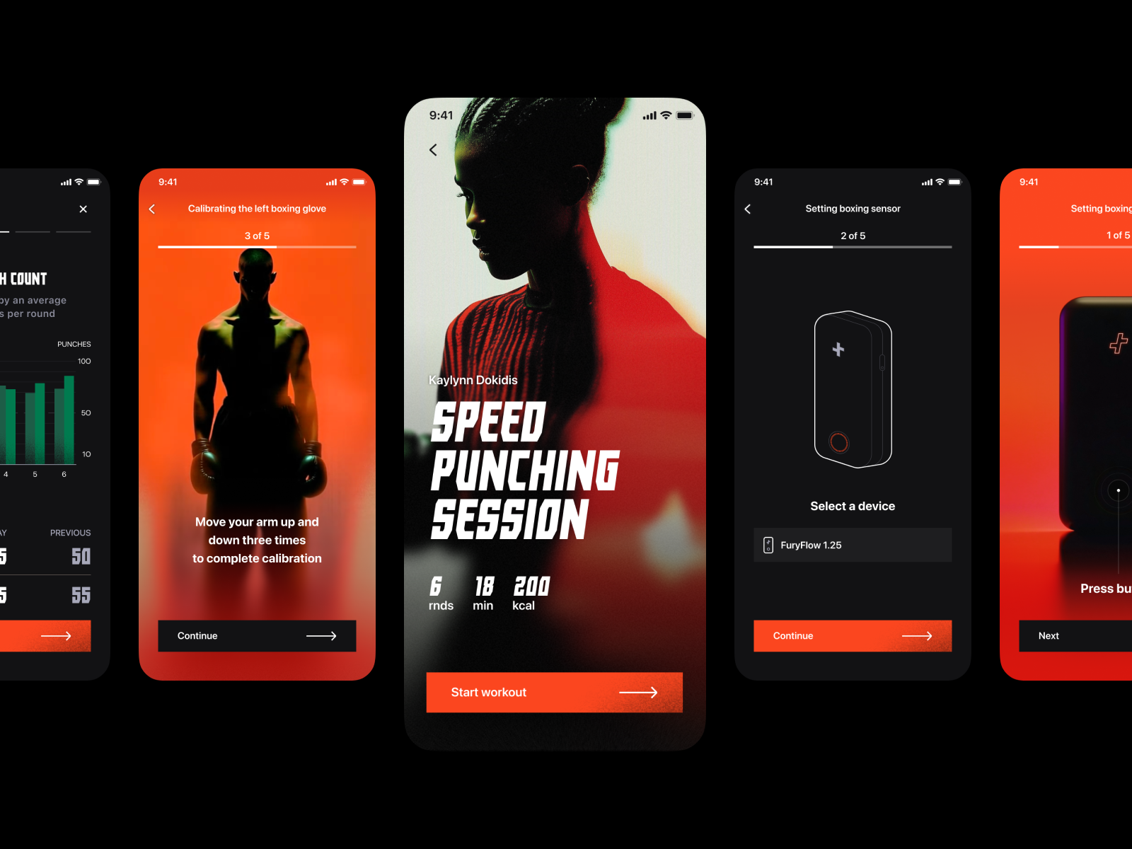 FuryFlow — Boxing Workout App by Mary Gordeeva on Dribbble
