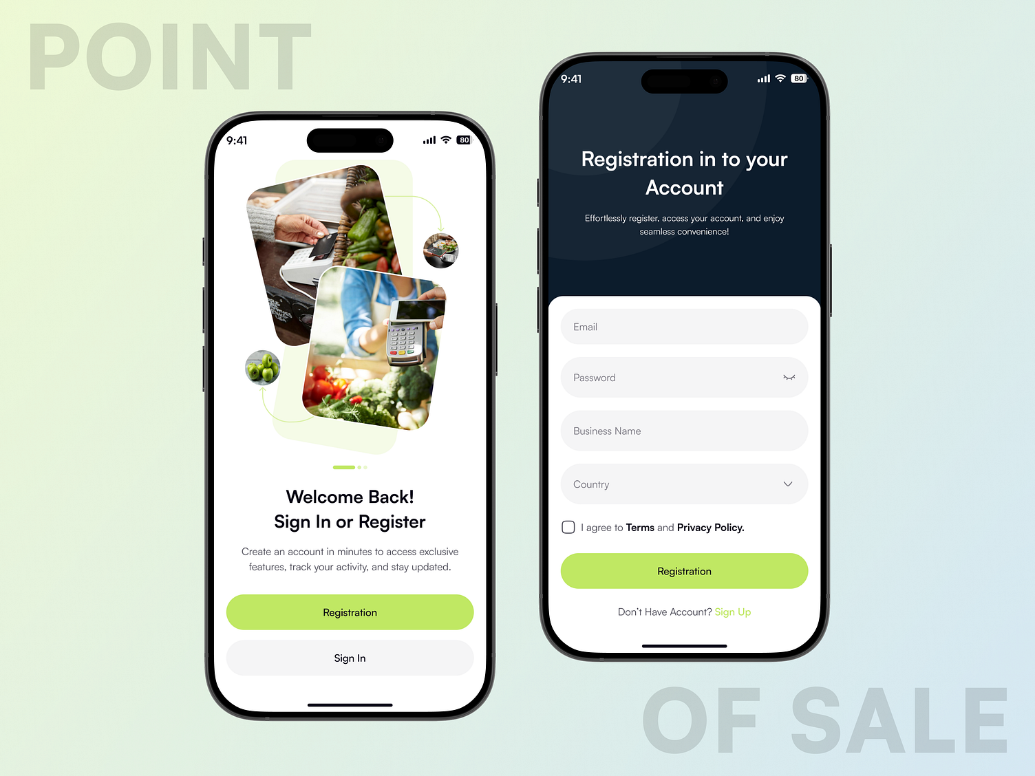 POS Mobile App - Registration & Sign In Screen design by UI Munna 🔥 on ...