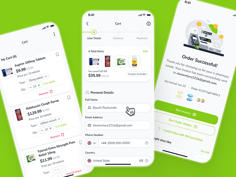 osler v2: AI Virtual Healthcare App - Health Metric Card UI by ...
