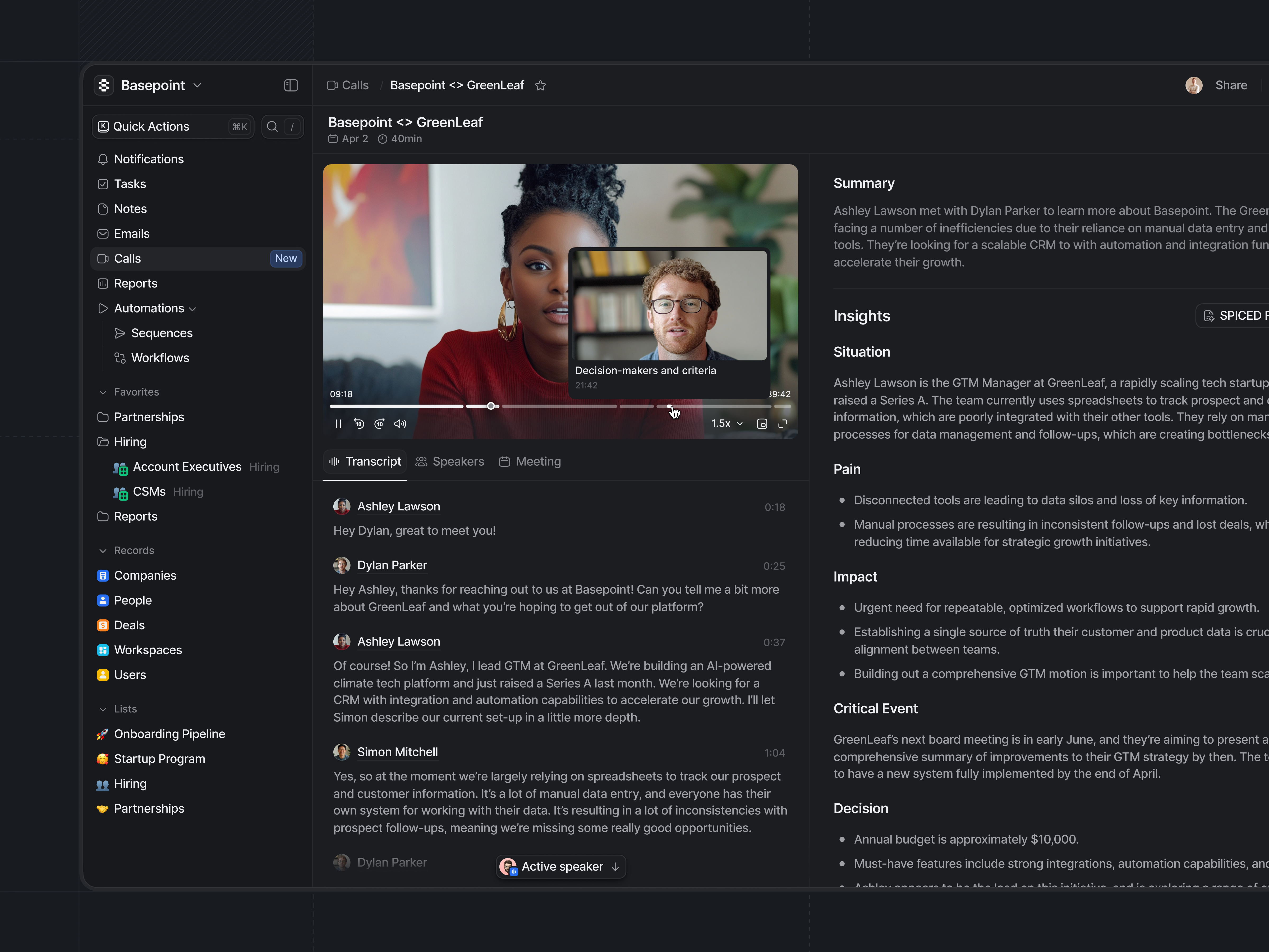 Attio – Call Intelligence by Julian Herbst for Attio on Dribbble