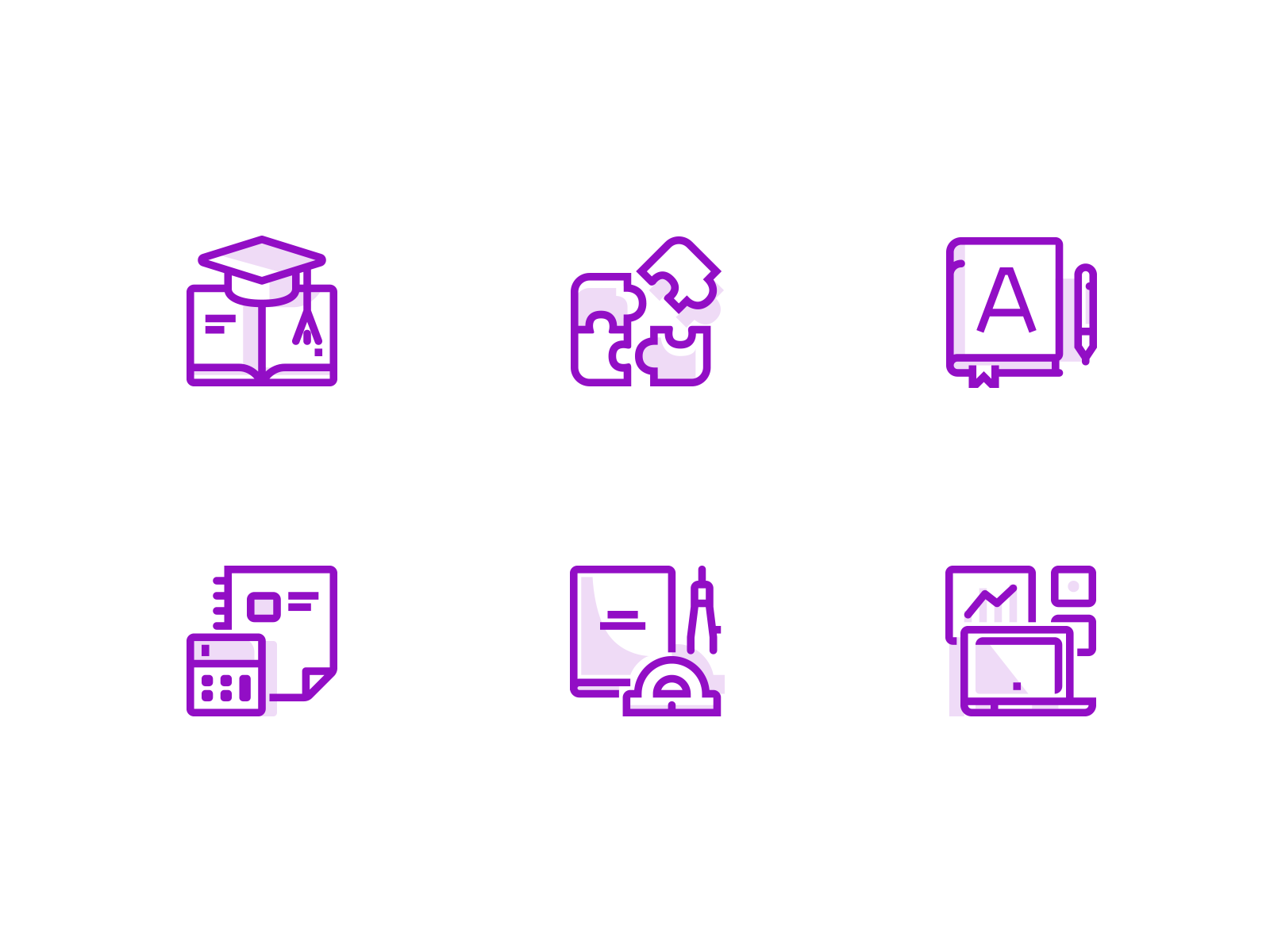 icons for textbook store by Tamara Radke on Dribbble