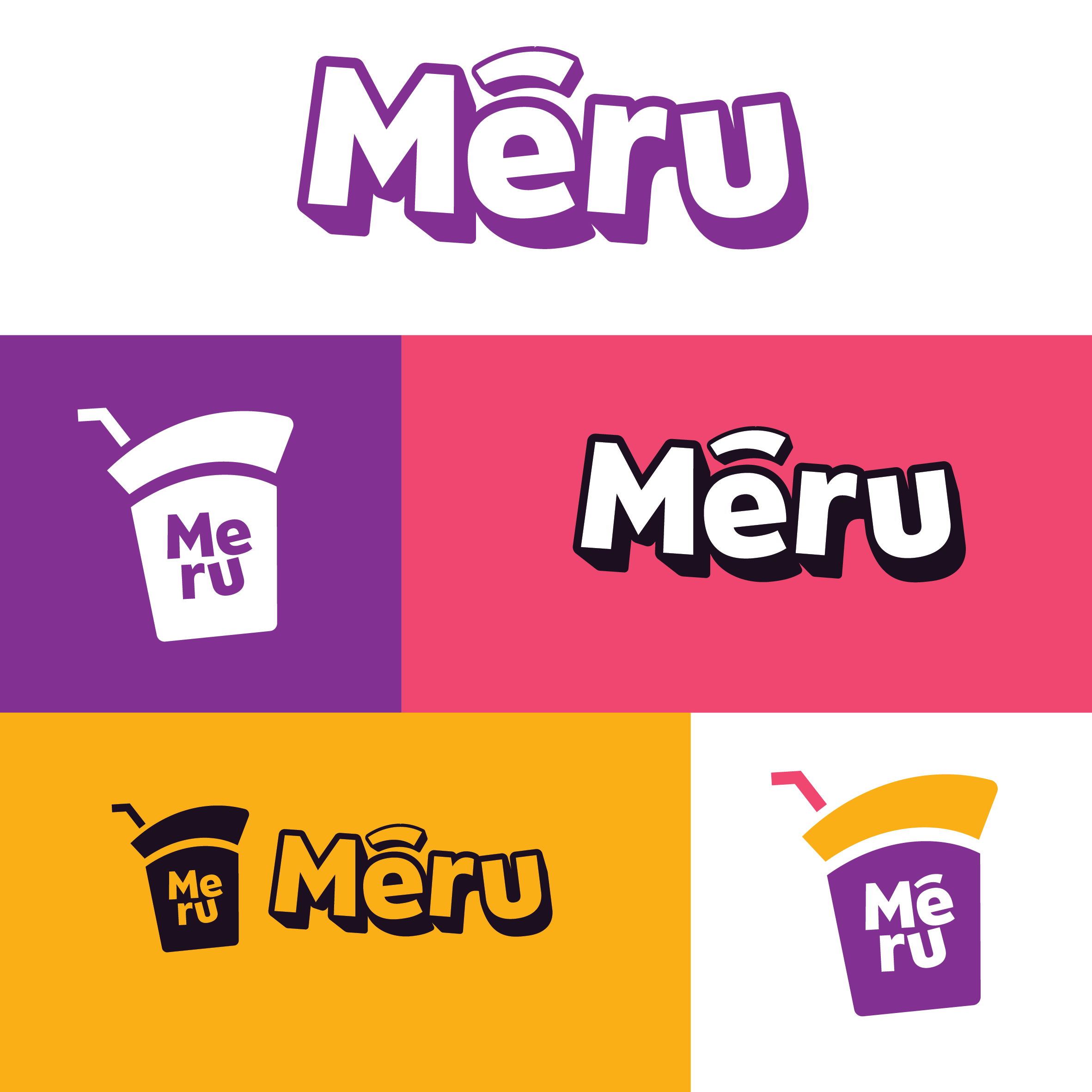 Meru - Logo Design/Visual Identity by Amirul Khair on Dribbble