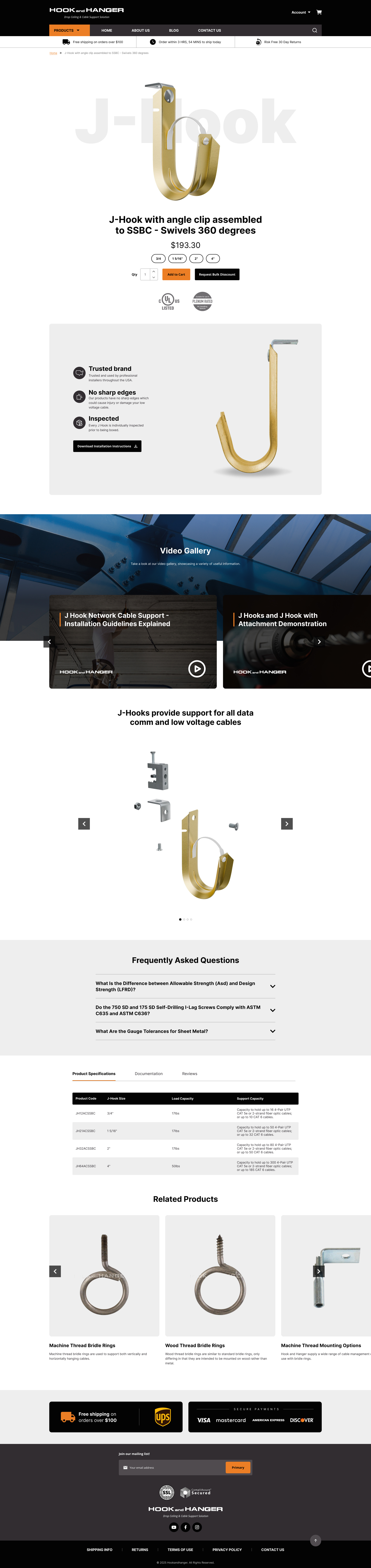 Hook and Hanger Product Page by Ronald García on Dribbble