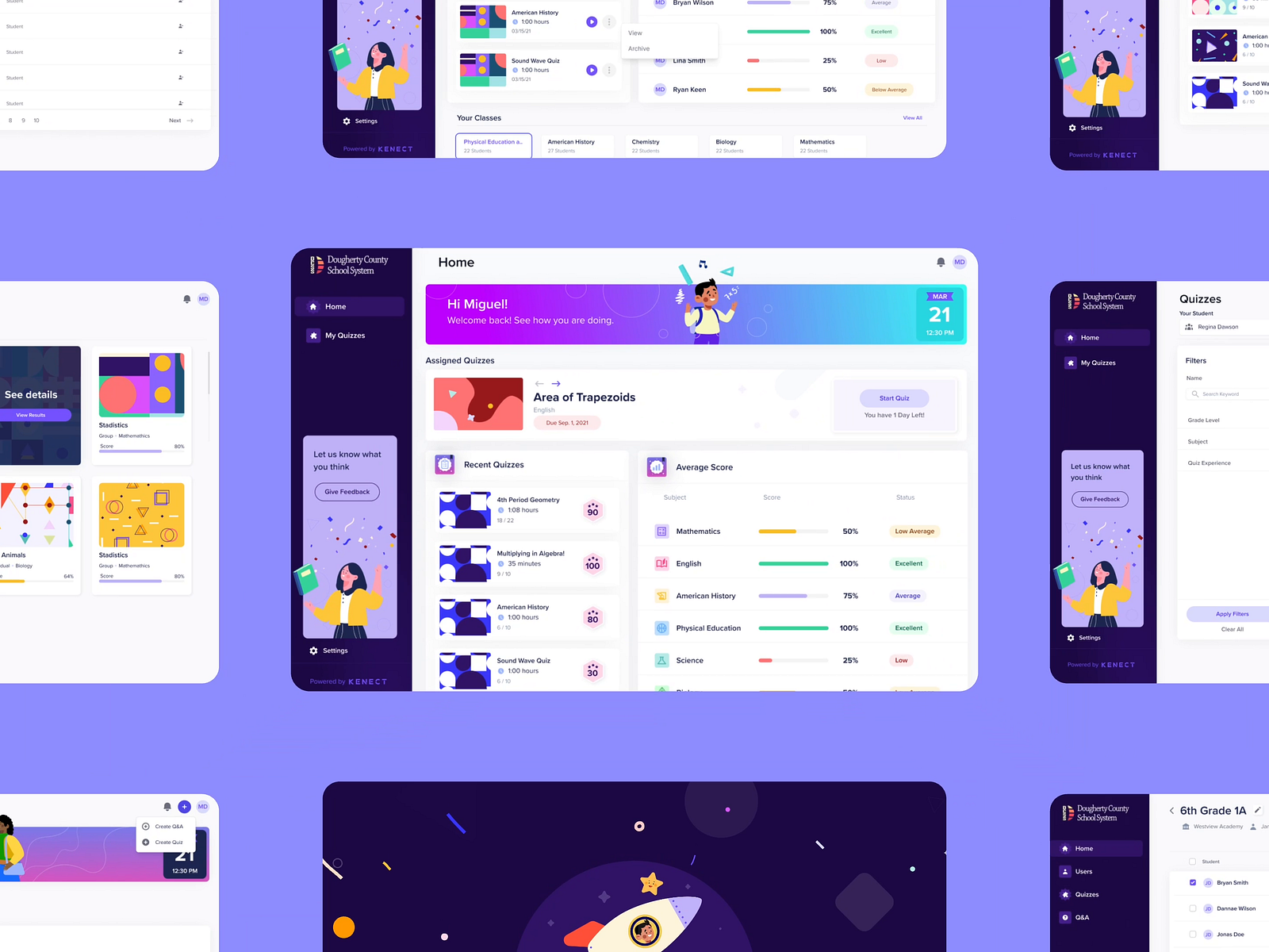 E-Learning Web App Quizzes & Leaderboard by Sara Gonzalez for Create ...
