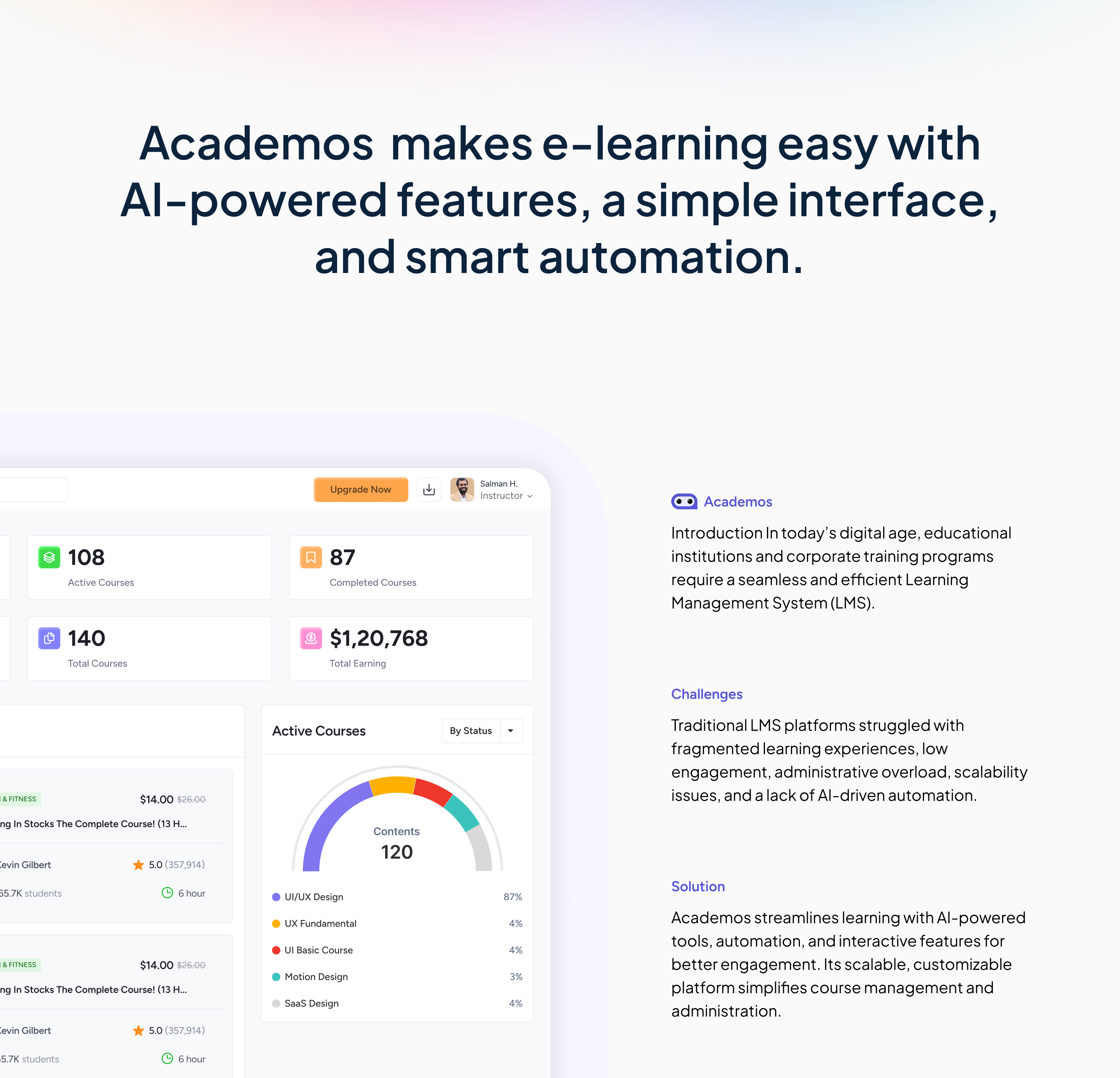 Learning Management System Case Study UI/UX Design by Chapter 24 on Dribbble