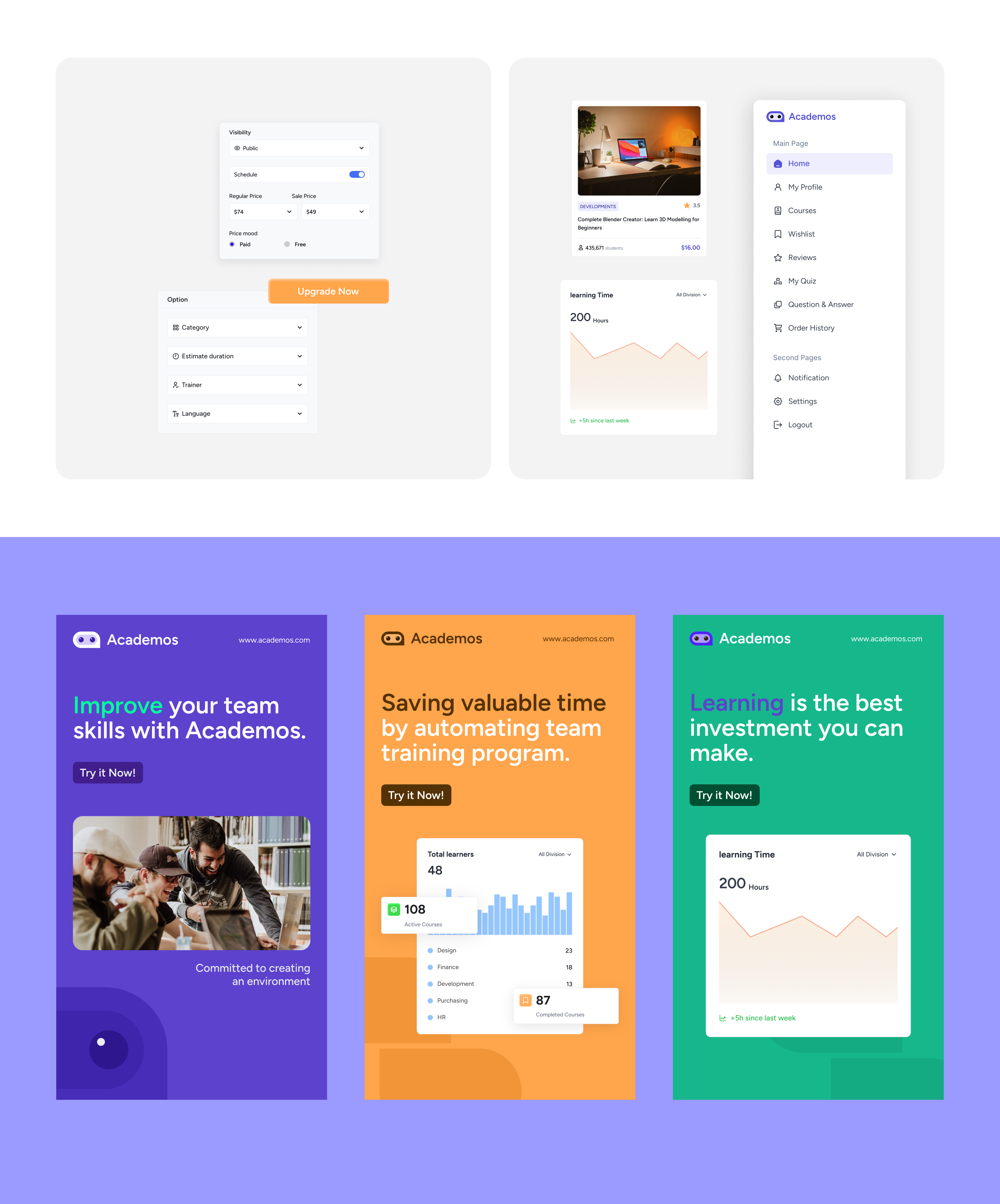 Learning Management System Case Study UI/UX Design by Creative Axis | UX Rockstars on Dribbble