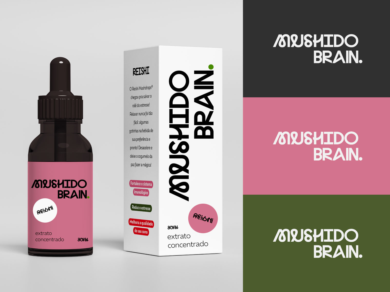 identidade visual • mushido brain by amanda britto on Dribbble