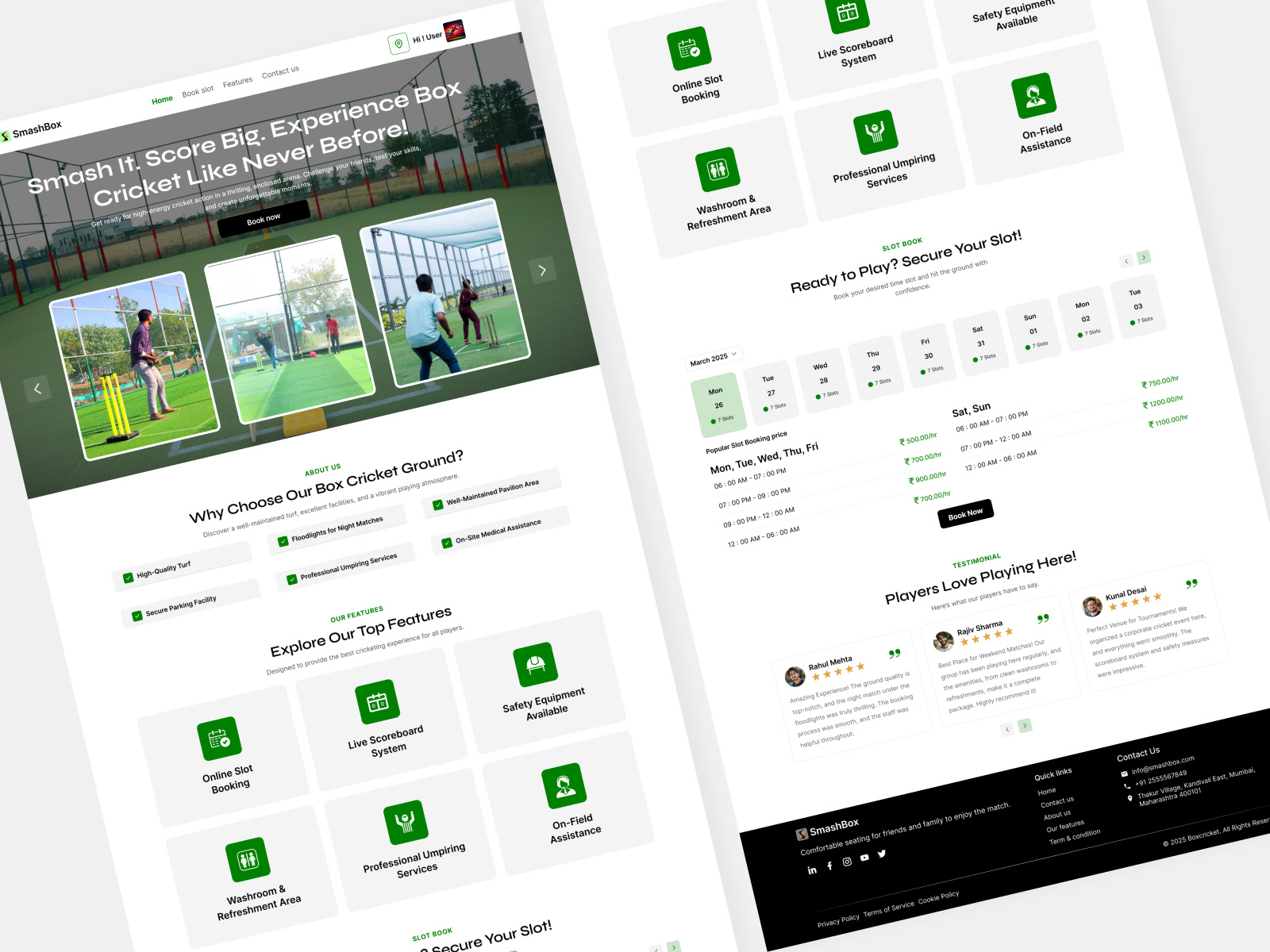 Cricket - Venue Booking by Keyur Payghode ️ on Dribbble