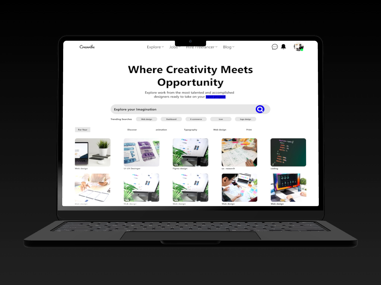 Creovibe- Clean & Creative Hero Section Layout by Md Ratul on Dribbble