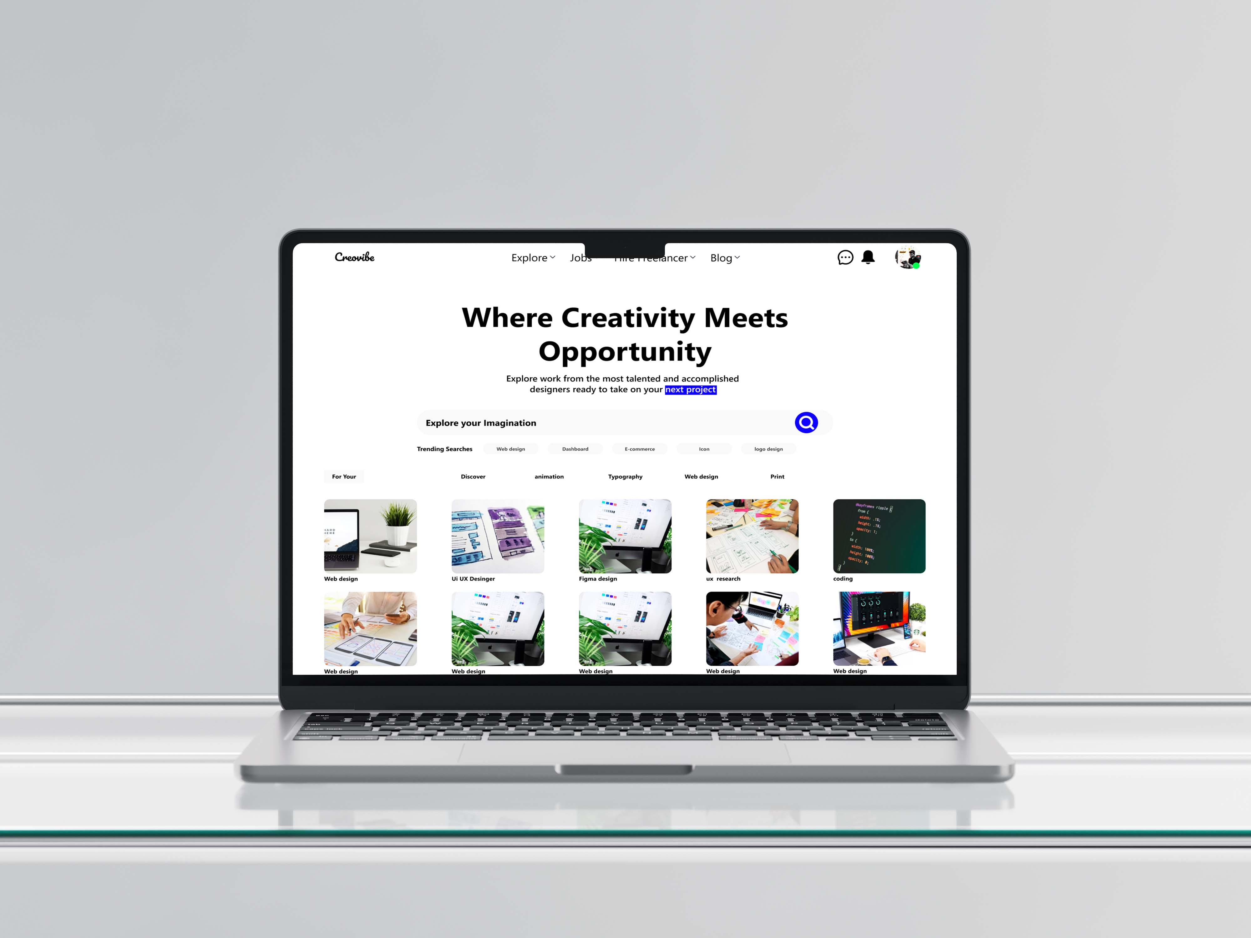 Creovibe- Clean & Creative Hero Section Layout by Md Ratul on Dribbble