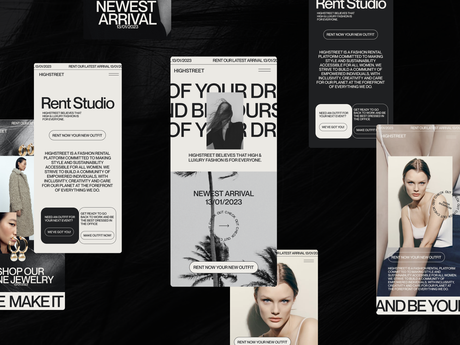 Rent Clothing ui website design mobile version by Darina Yefymova on ...