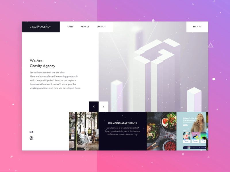 Gravity mobile app design animation web design branding by ALEX BENDER ...
