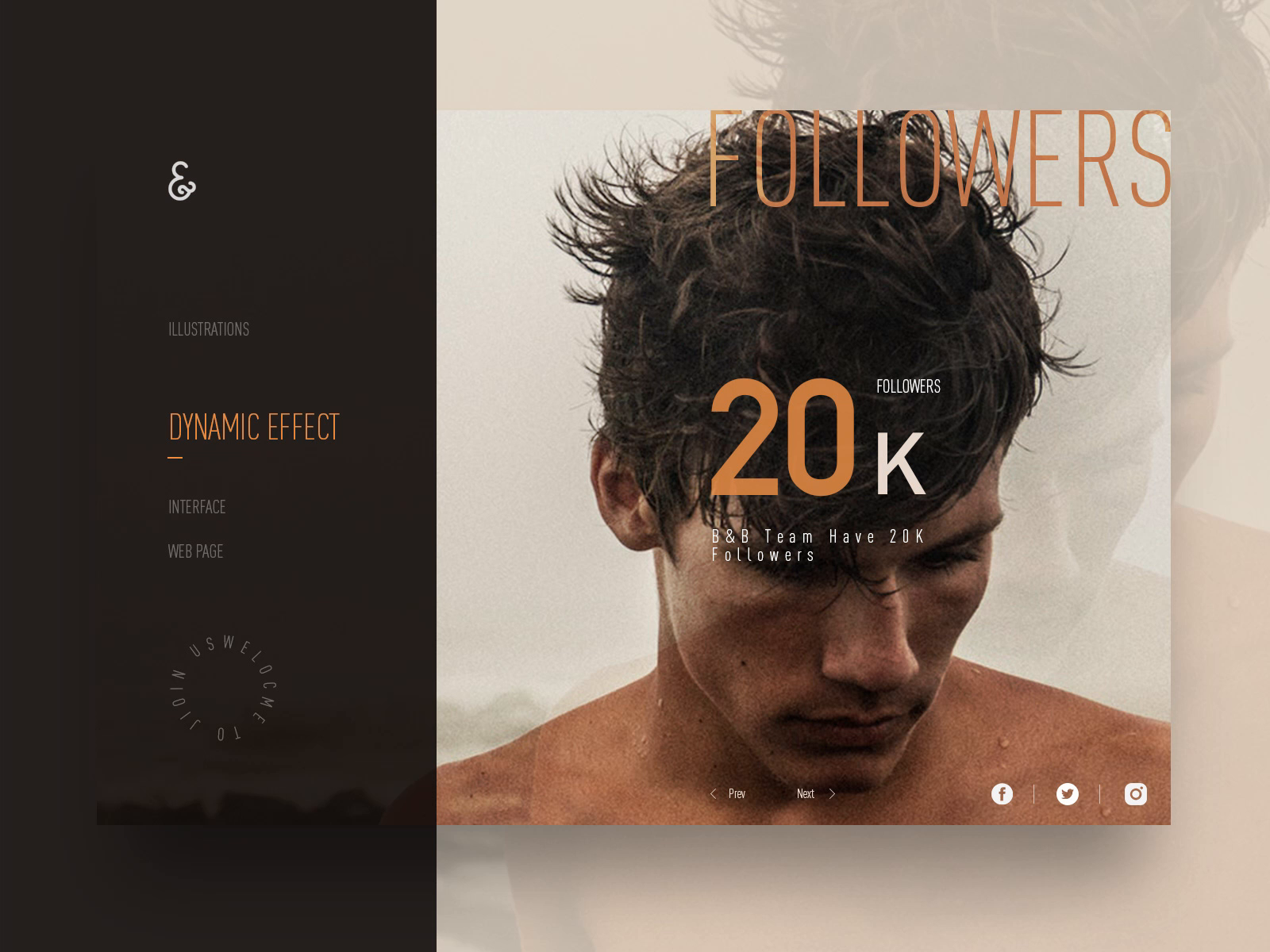 B&B team has 20k followers by Caress for BestDream on Dribbble