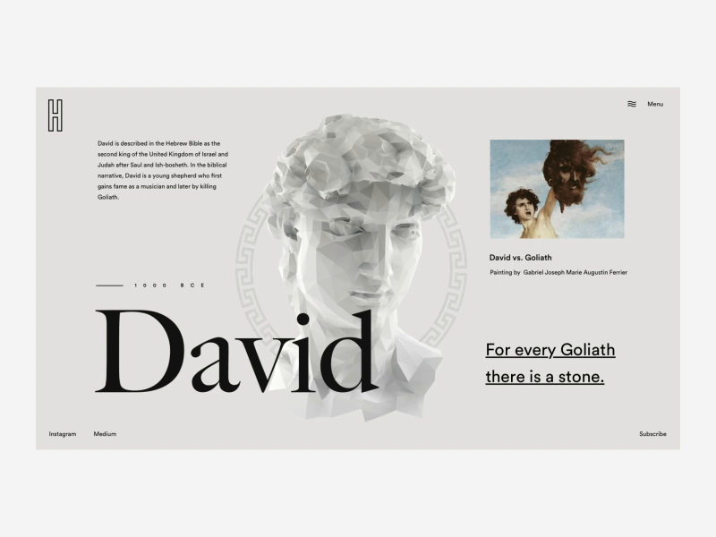 David by Tom for Doop on Dribbble
