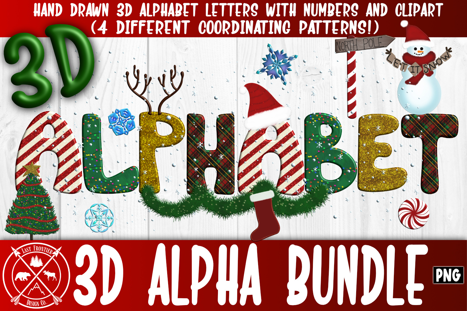 Alpha Christmas Clipart