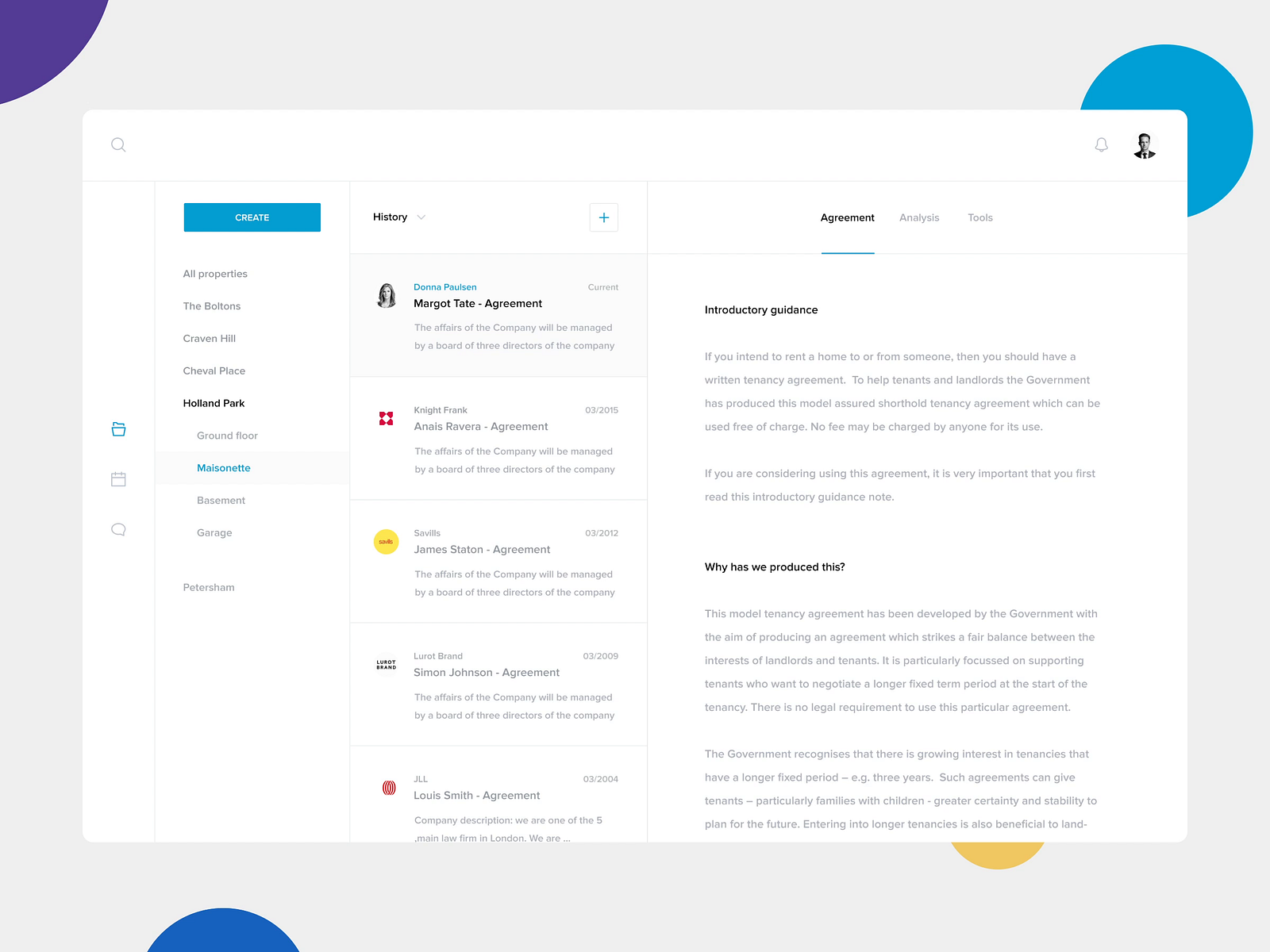 Contract management platform by Gregoire Vella on Dribbble