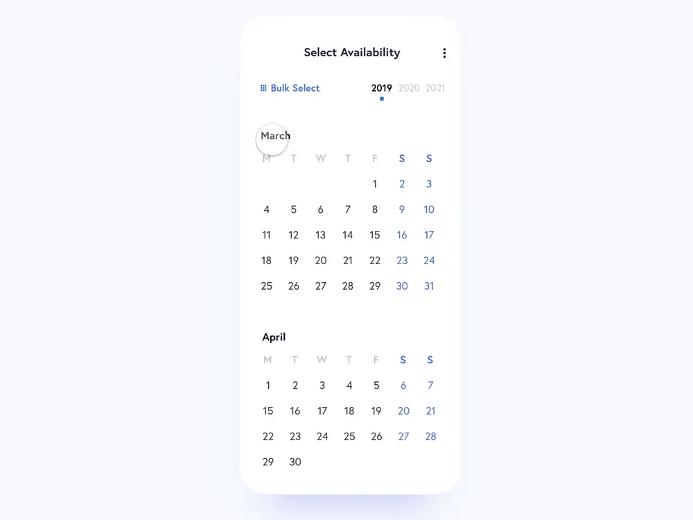 Browse thousands of Calendar Availability images for design inspiration ...