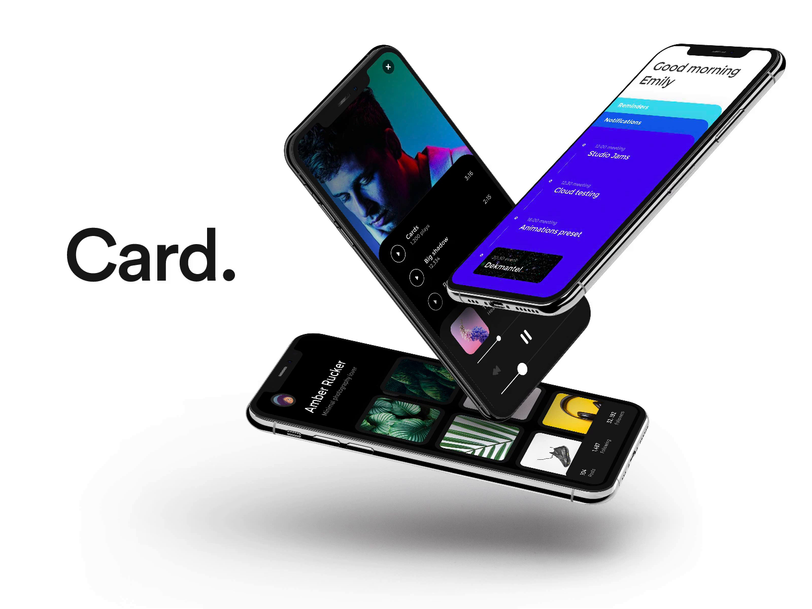 Card UI Kit by Charles Patterson on Dribbble