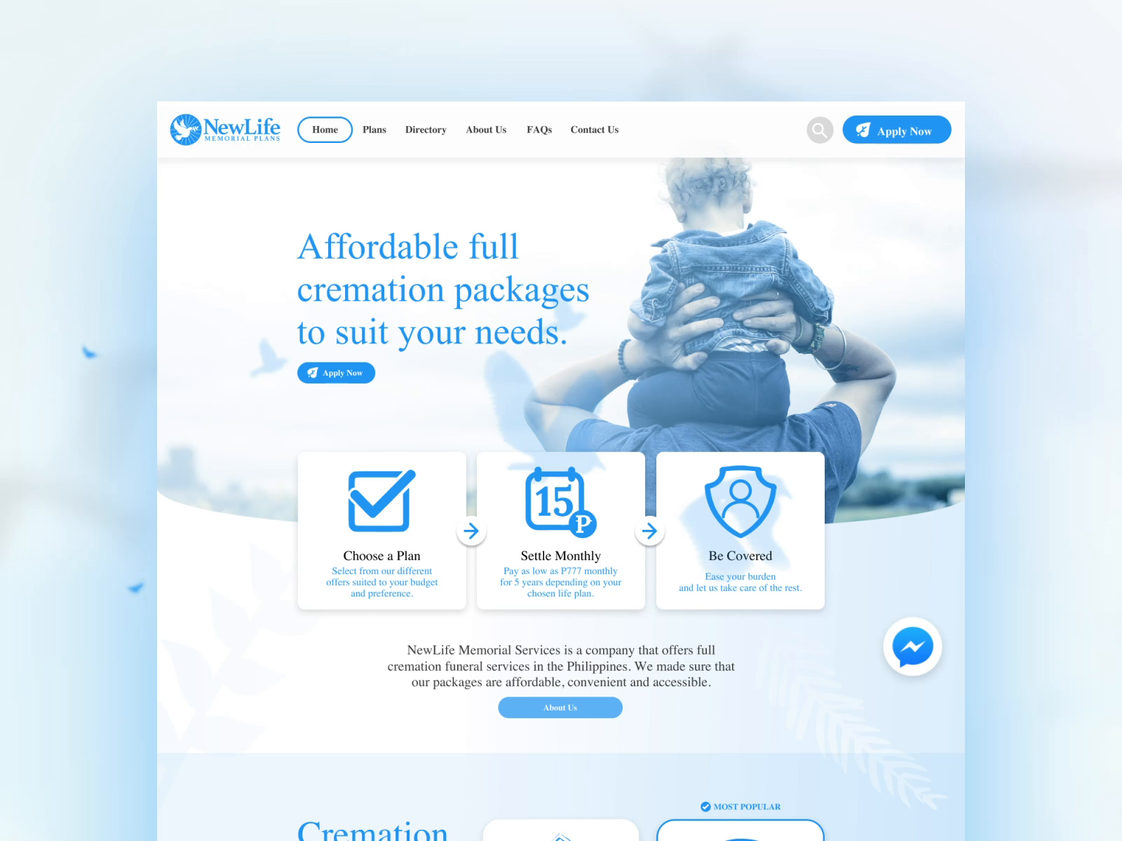 NewLife Homepage by JP Dionisio on Dribbble