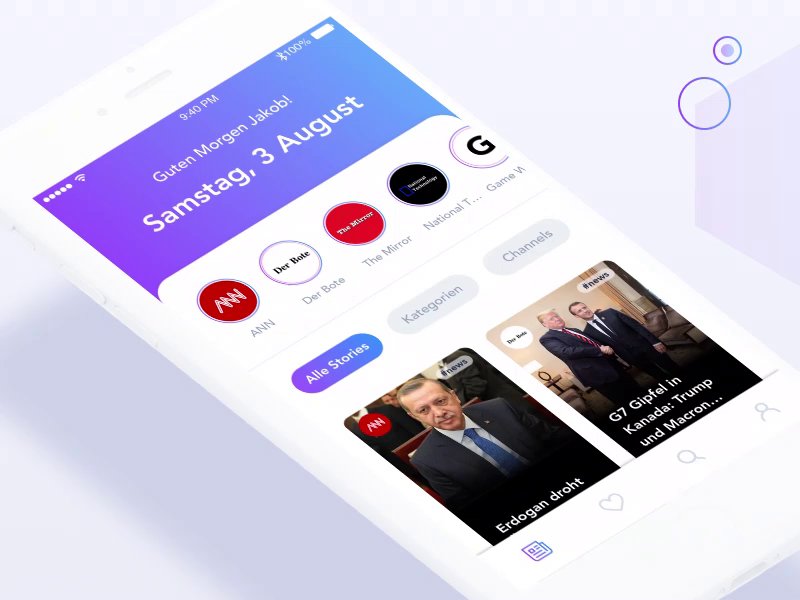 FlickStory App Feed Animation by Henrique Rossatto on Dribbble