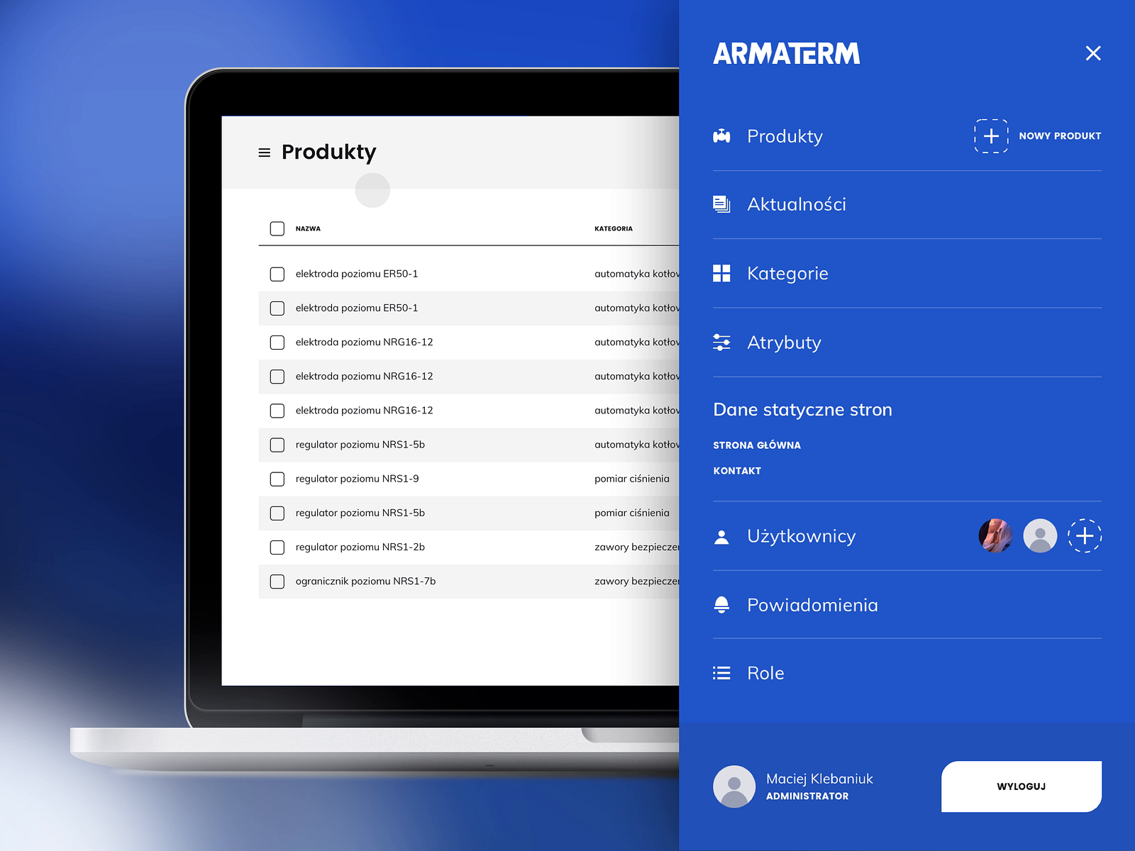 Navigation bar | Admin Panel by Maciej Klebaniuk on Dribbble