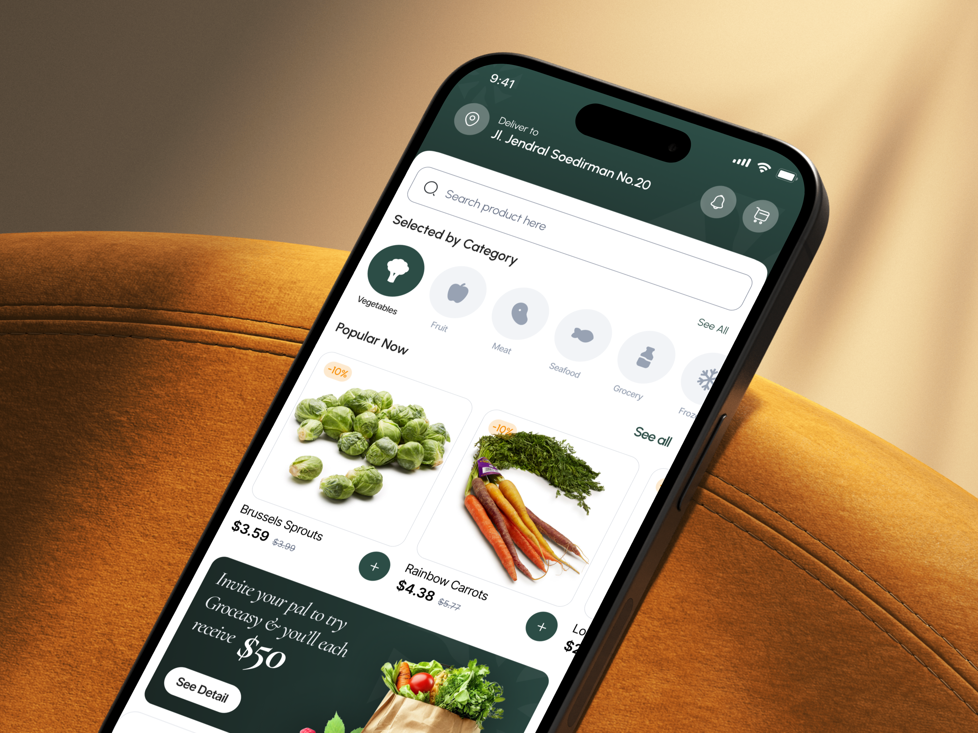 Groceasy - Grocery Mobile App by Nija Design for Nija Works on Dribbble