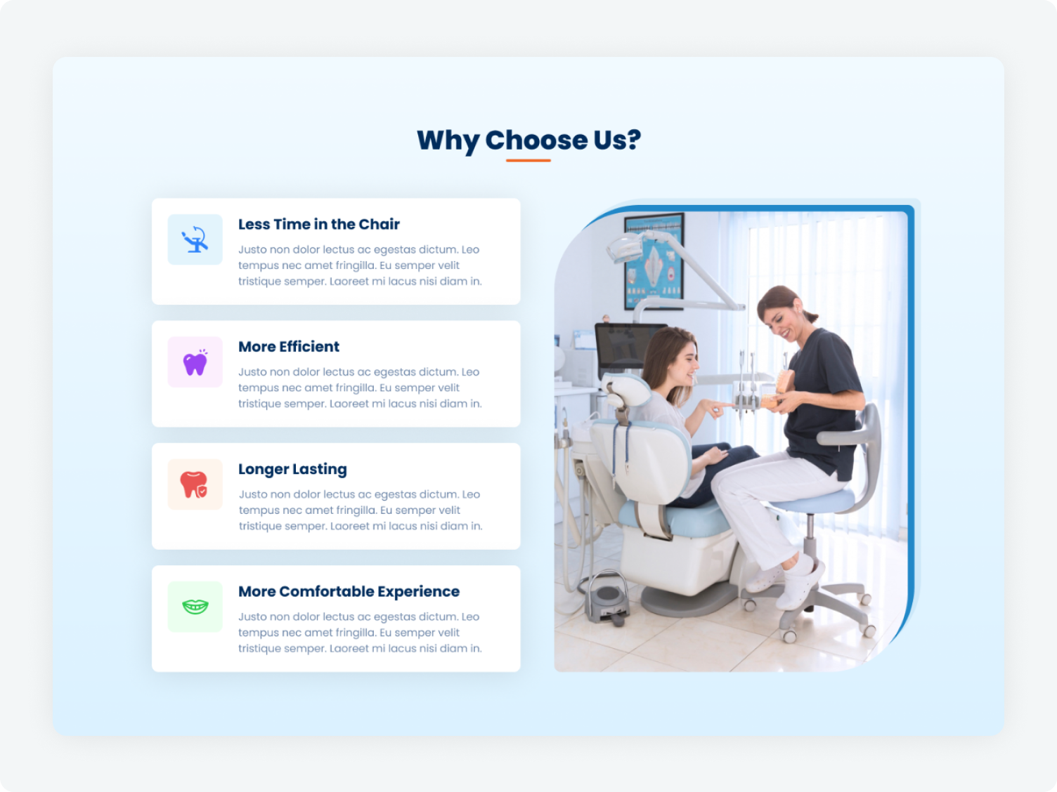 Dental Website UI – Why Choose Us Section 💡🪥 by Myroslava Tanasiichuk ...