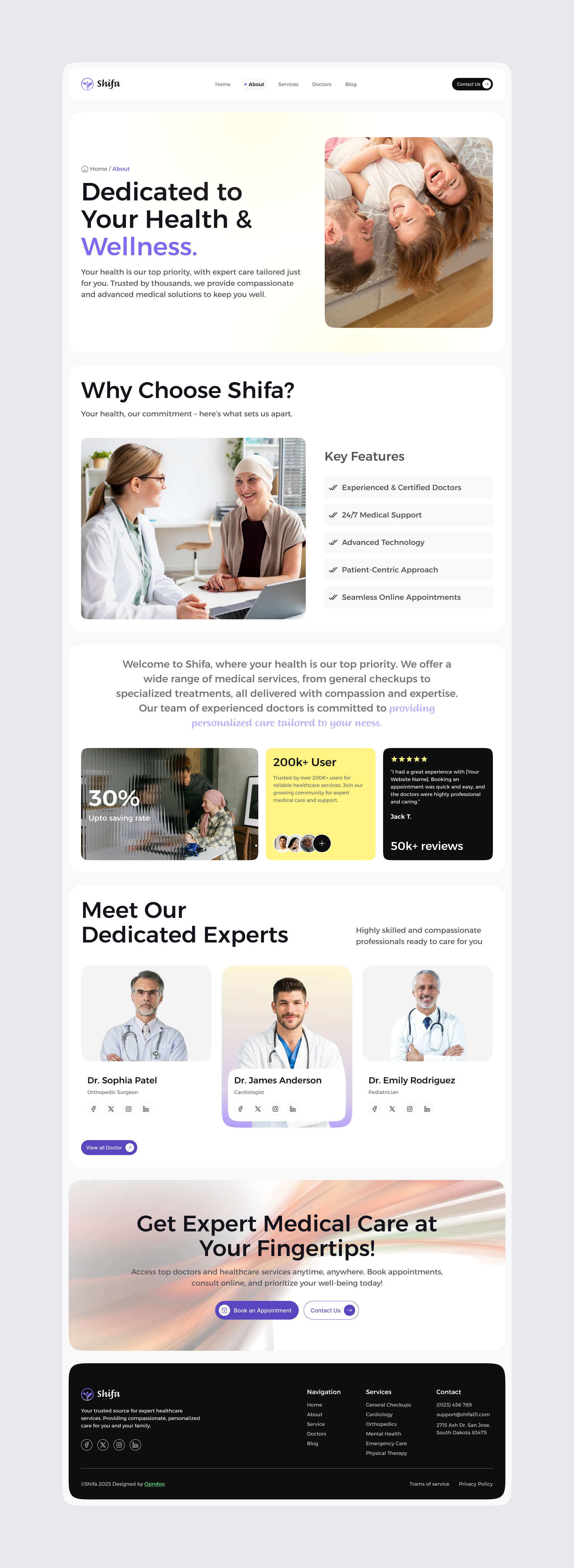 Healthcare About US Page Design | UIUX | Medical Website by ilias miah ...